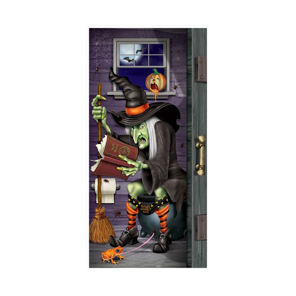 Beistle Witch Restroom Door Cover 30" X 5 - 12 Pack (1 Per Package ...