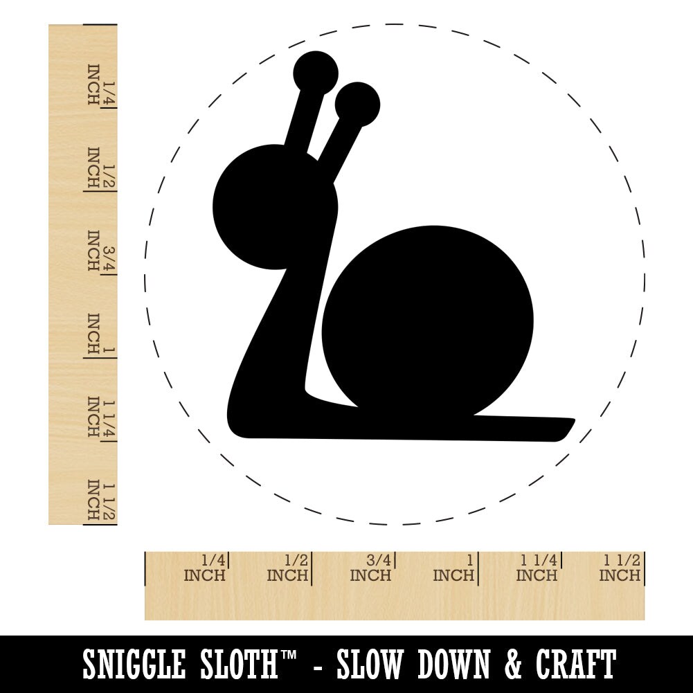 Snail Slow Solid Self-Inking Rubber Stamp for Stamping Crafting ...