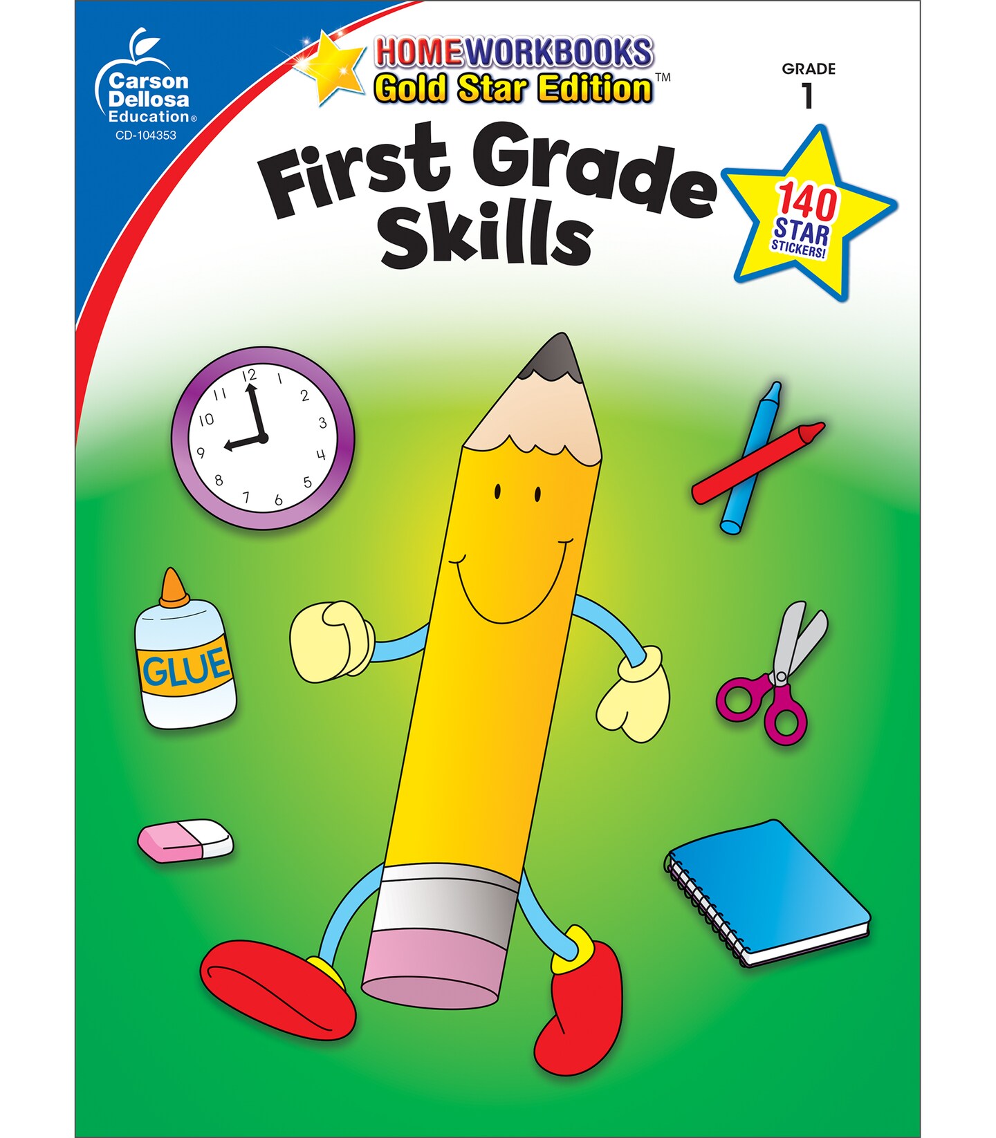 Carson Dellosa First Grade Skills Workbook—Grade 1 Reading, Addition ...