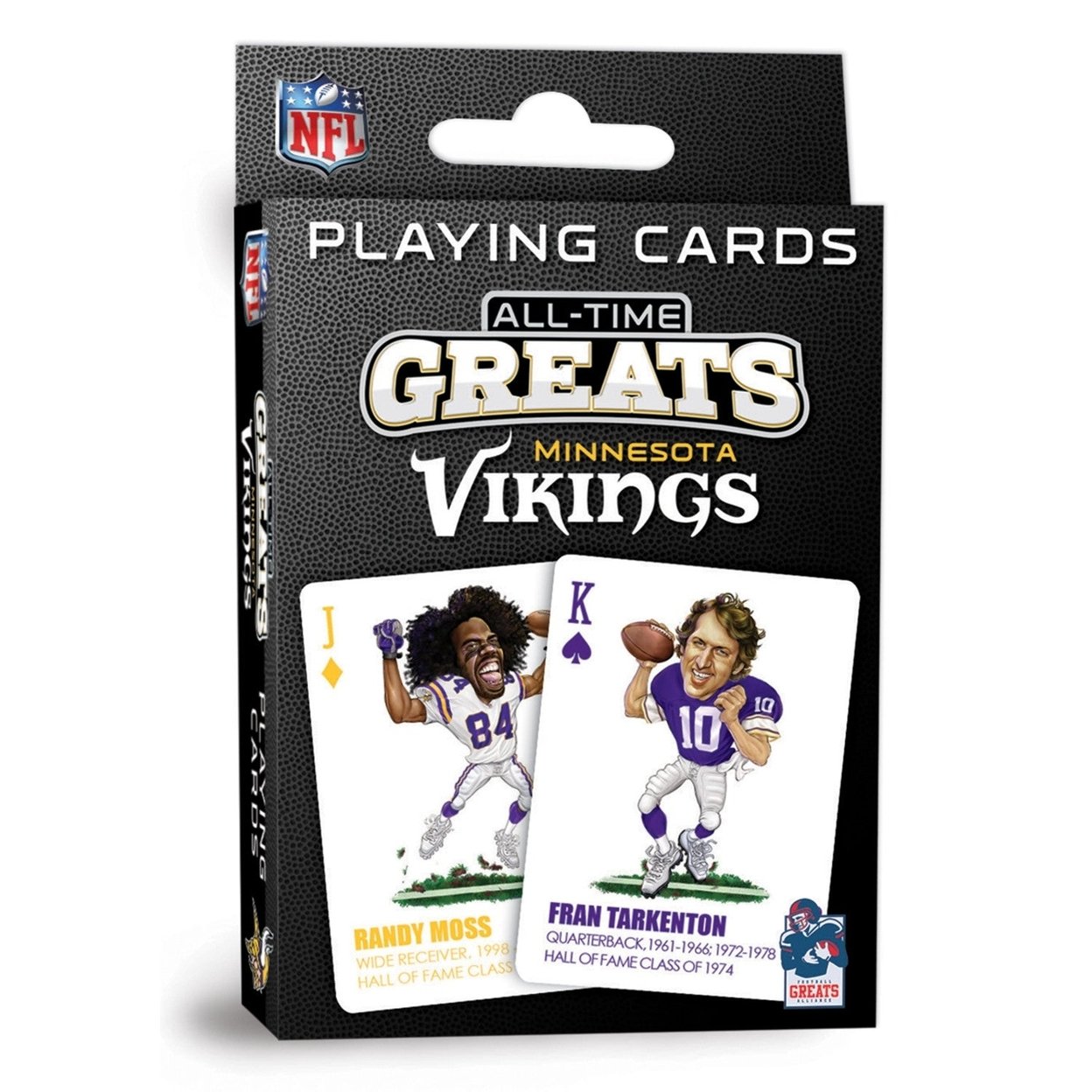 MasterPieces Minnesota Vikings All-Time Greats Playing Cards - 54 Card ...