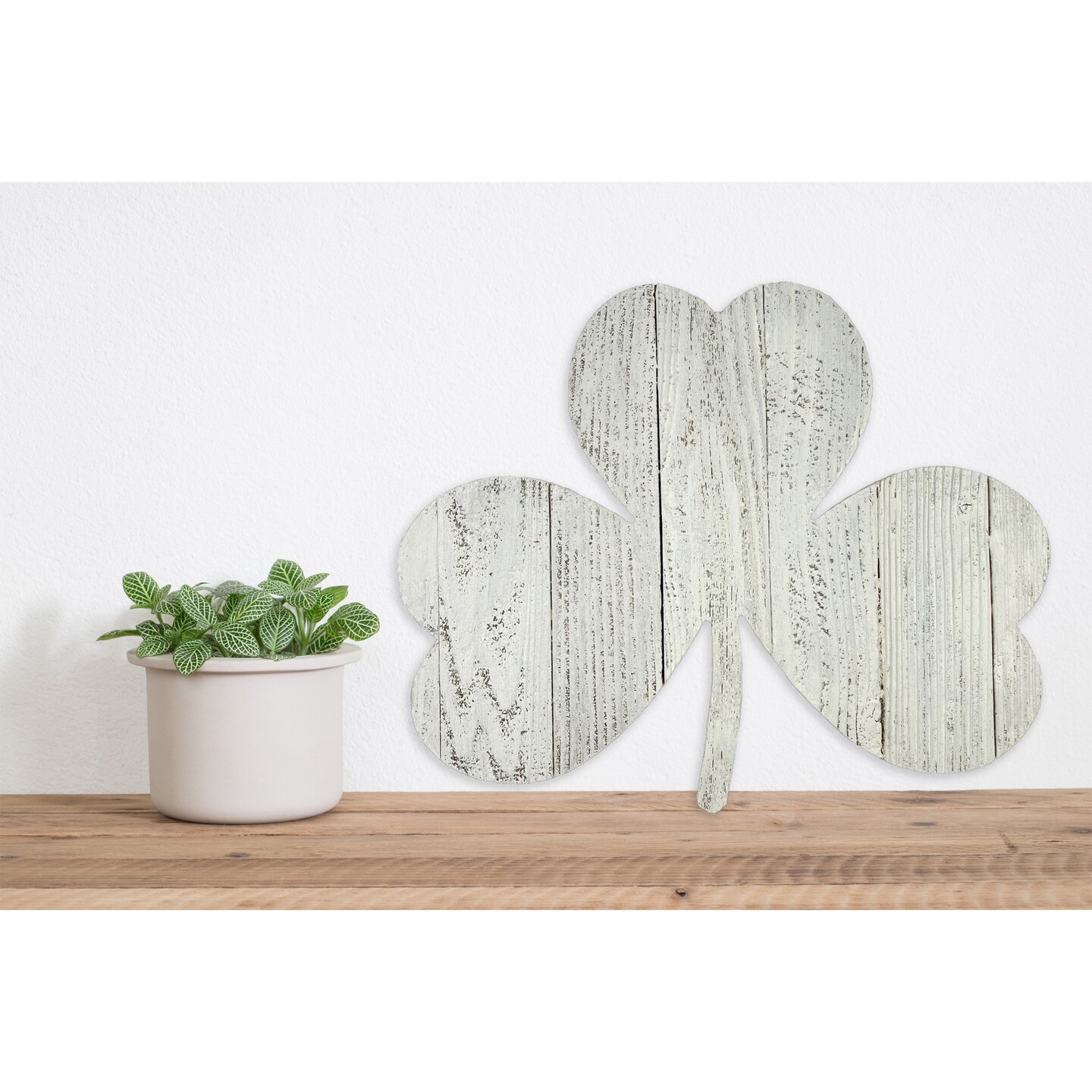 Rustic Farmhouse Indoor/Outdoor Reclaimed Wood Shamrock | Michaels