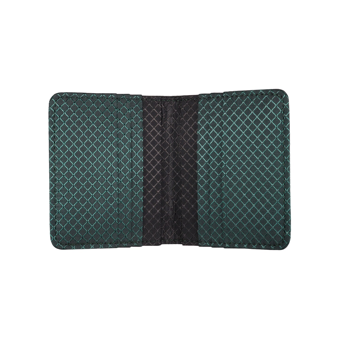 Green and Black Ripstop Fabric Vertical Bifold Wallet, Ripstop Billfold ...
