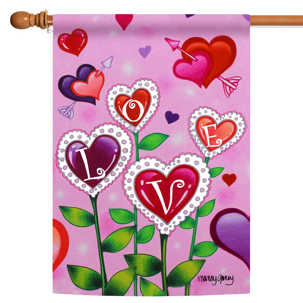 Love Garden Decorative Valentine Flag Michaels