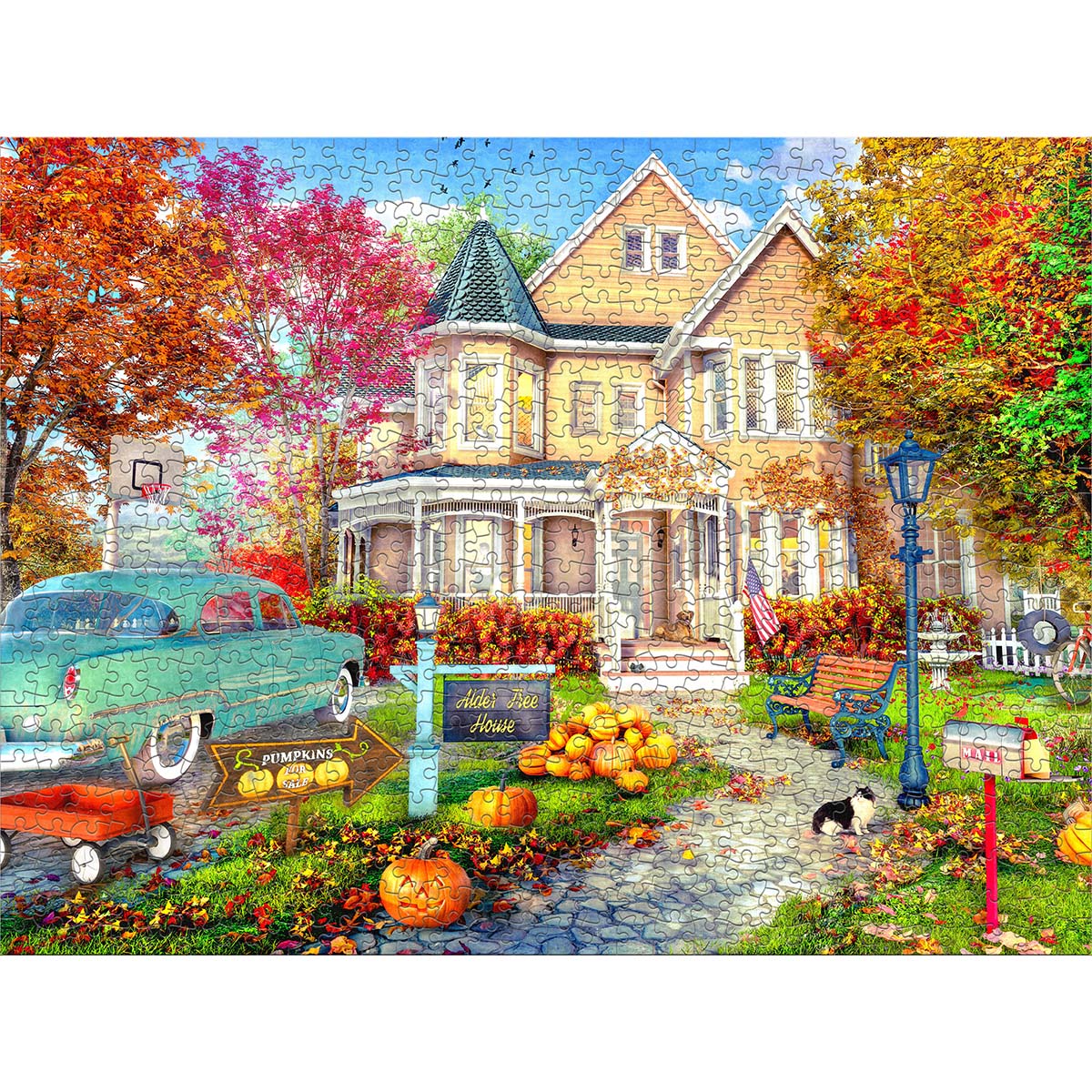Ceaco Autumn Townhouse Jigsaw Puzzle, Color: Multicolor | Michaels