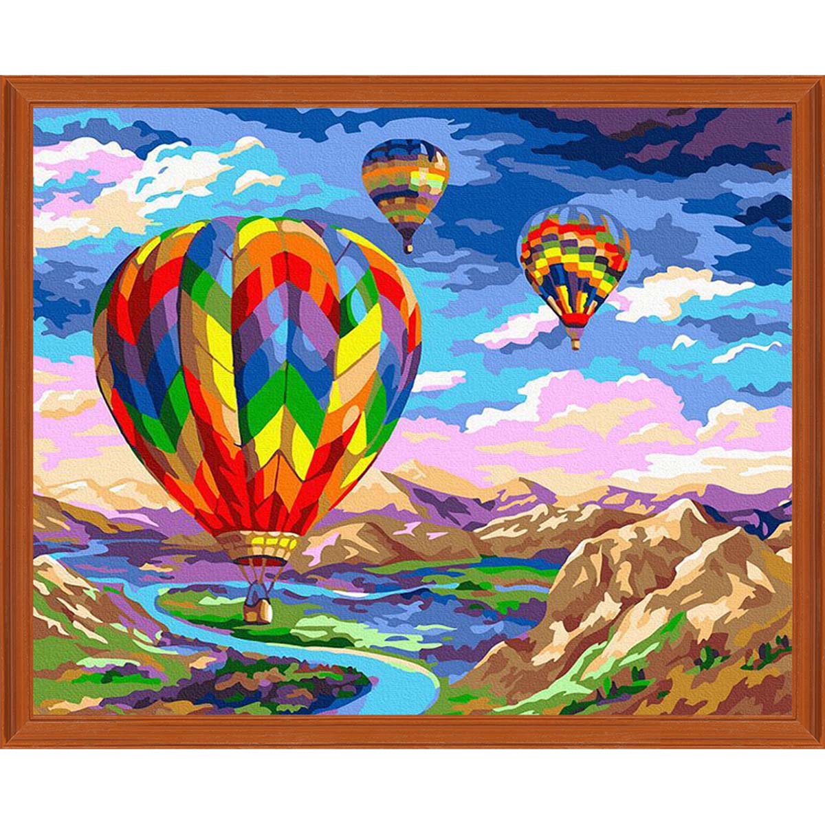 Adbrain Hot Air Balloons Paint by Number Kit | Michaels