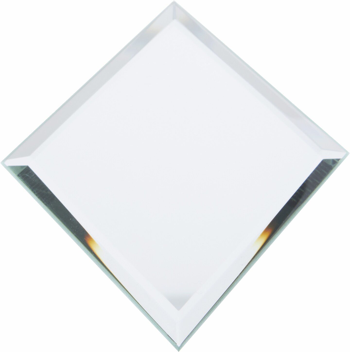 Plymor 3mm Beveled Glass Mirror, 4 inch x 6 inch (Diamond-shaped ...