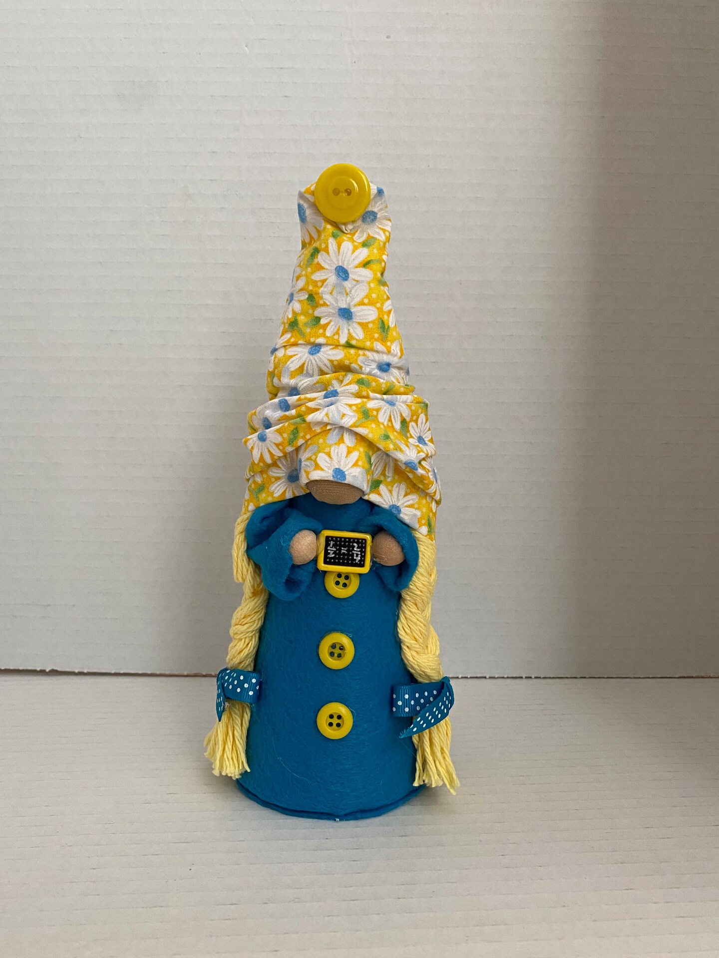 Teacher Gnome, Math, Blue and Yellow, 8.75 inches tall, Schoolteacher ...