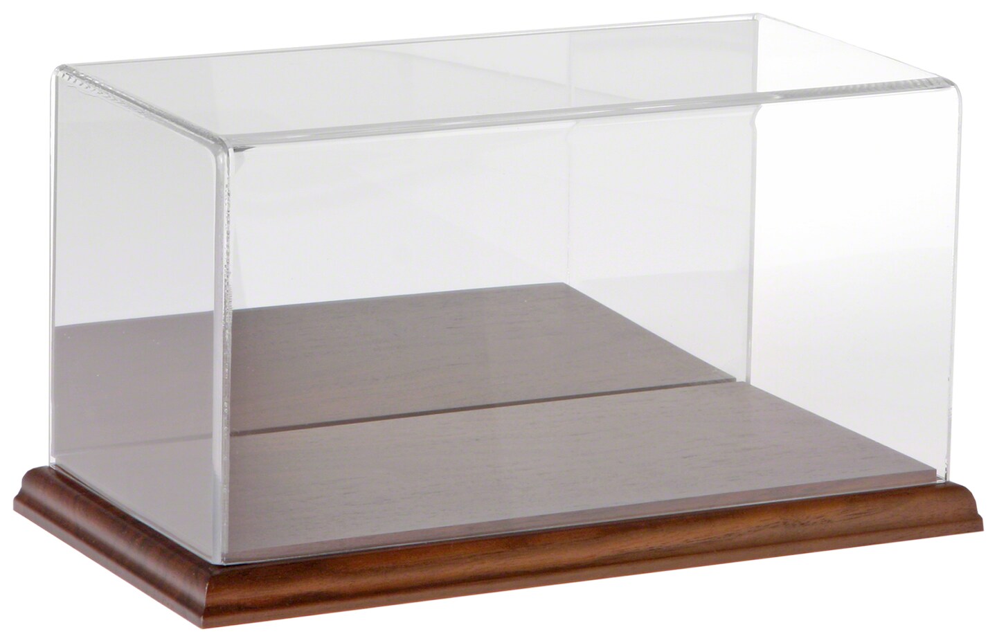 Plymor Clear Acrylic Display Case with Hardwood Base, 10" W x 5" D x 5 ...