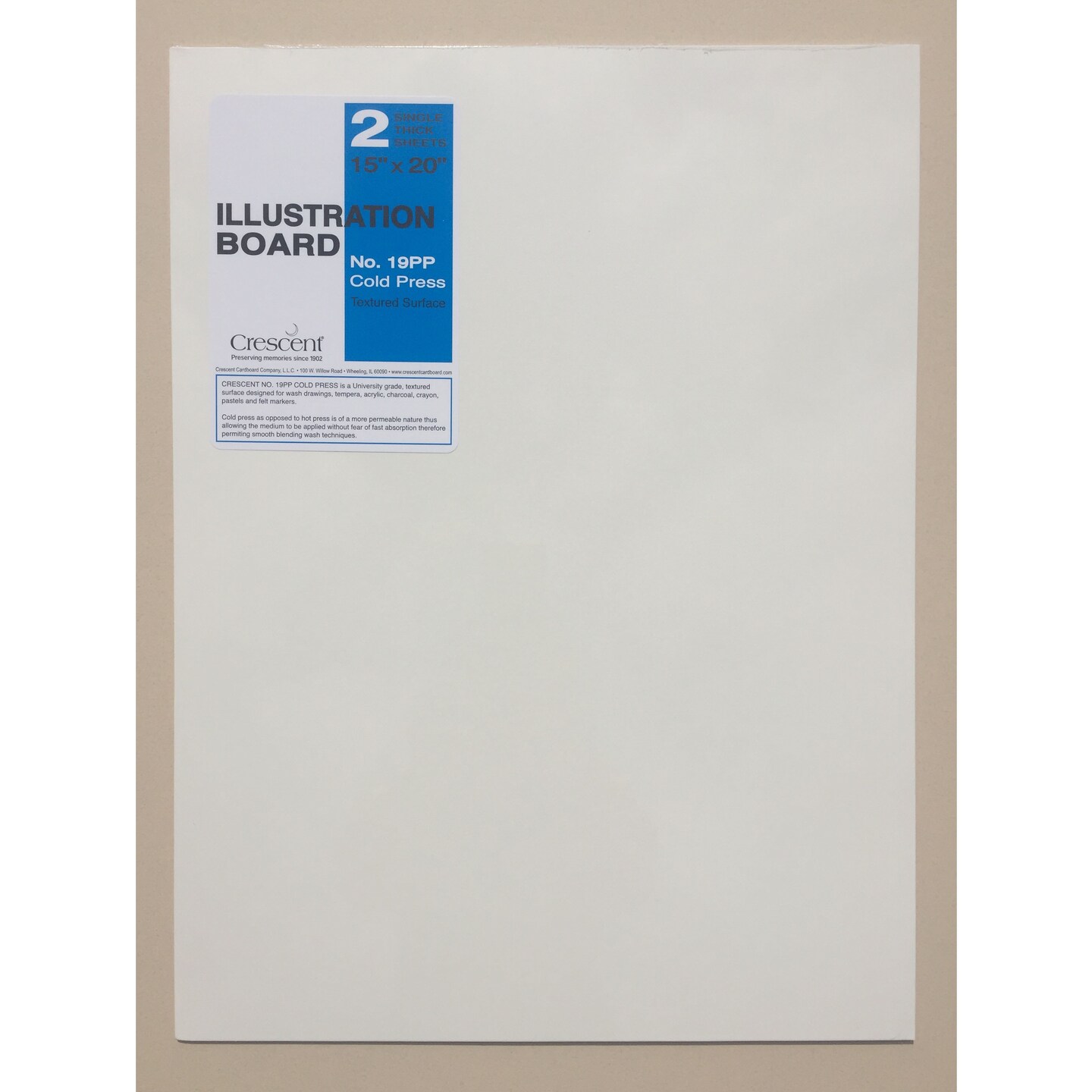 Crescent University Grade Cold-Press Illustration Board #99, 14 Ply 15" x 20", 2/Pkg. | Michaels