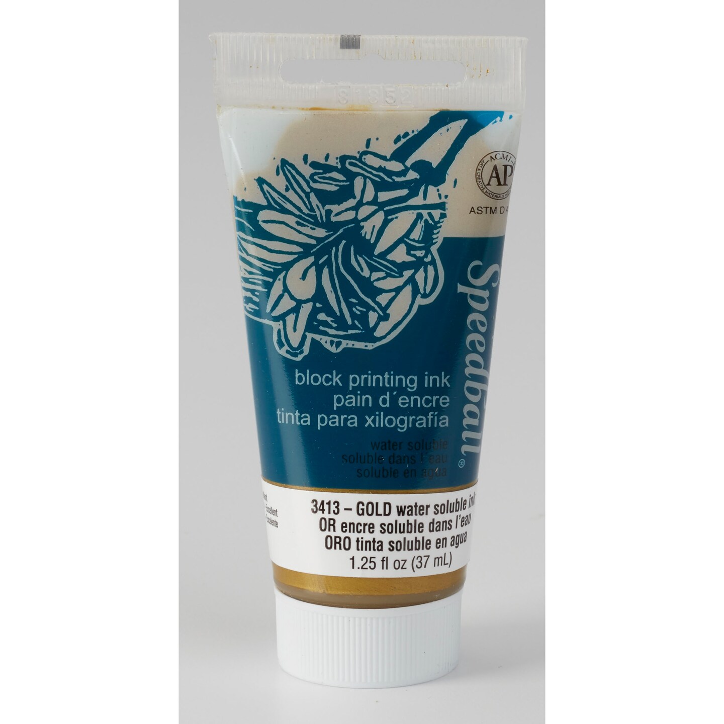 Speedball Block Printing Ink, Water-Based, 1.25 Oz., Gold | Michaels
