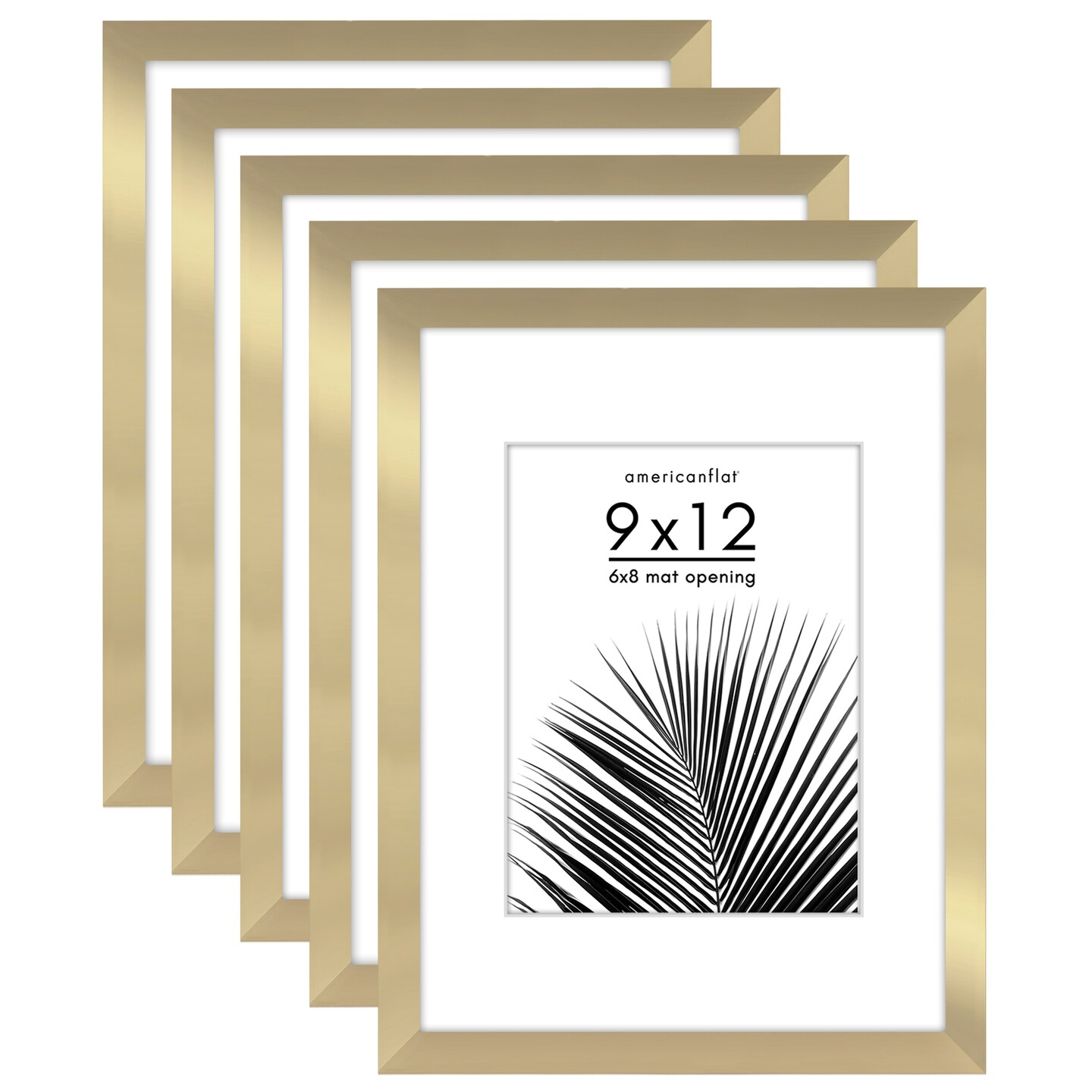 Americanflat Picture Frame Set with Mat - Set of 5 - Photo Frame Set of ...