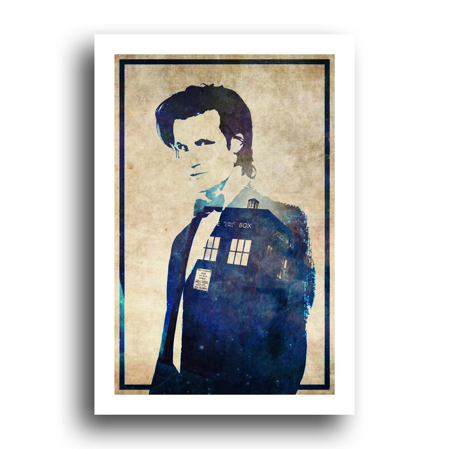 Doctor Who Poster - 11th Dr Art Print - Matt Smith Tardis Wall Decor ...