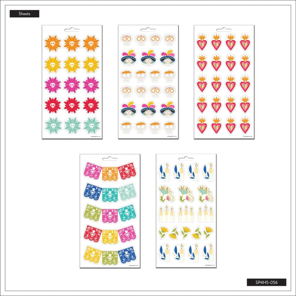 Happy Planner Sticker Pack 5/Sheets-Dia De Los Muertos | Michaels