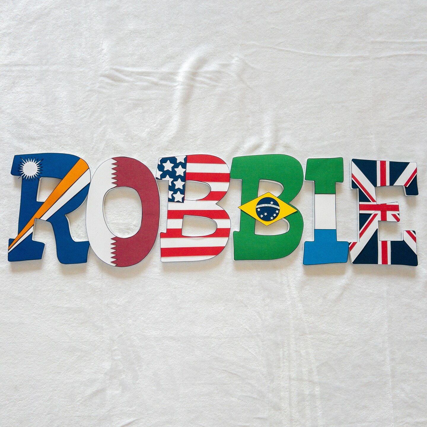 Country Flags Custom Wood Letters | MakerPlace by Michaels