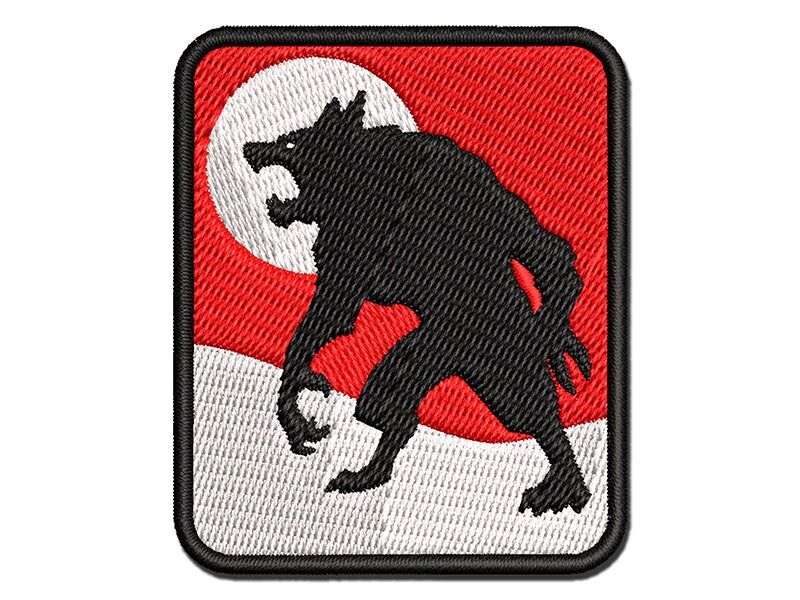 Ferocious Werewolf Monster Halloween Multi-Color Embroidered Iron-On or ...