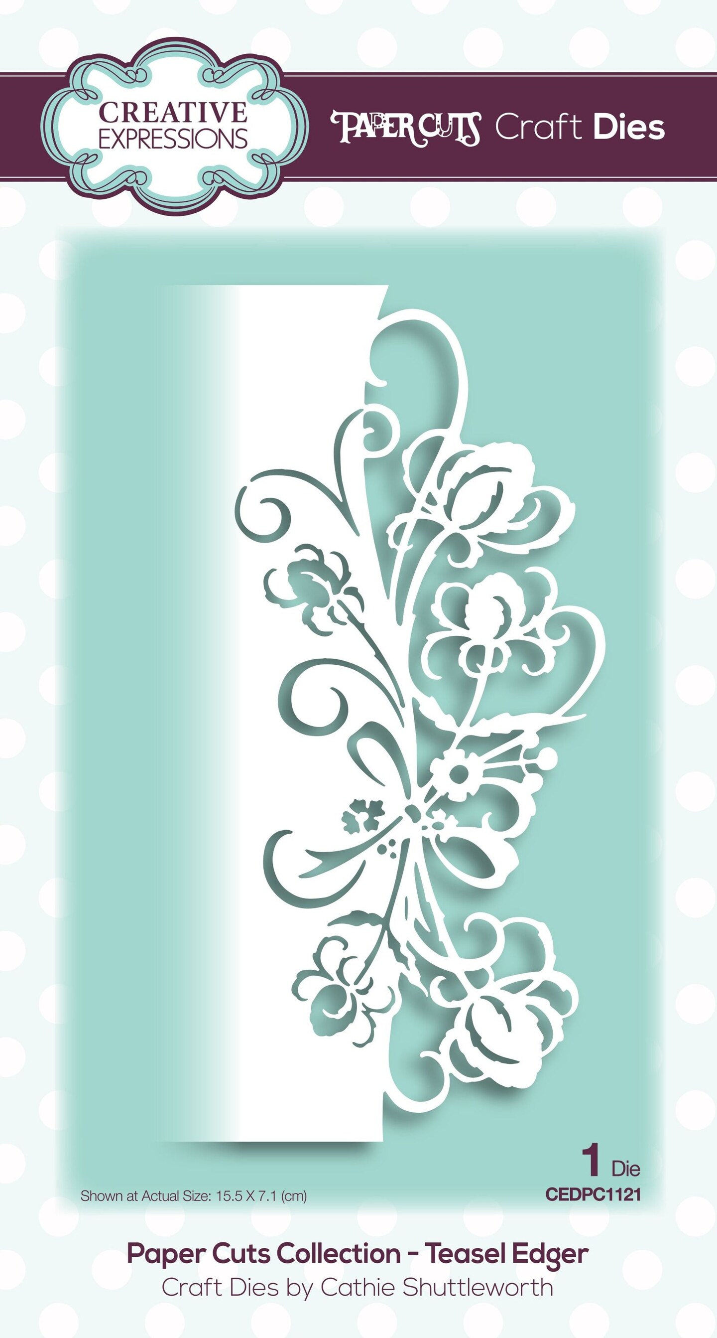 Creative Expressions Paper Cuts Teasel Edger Craft Die | Michaels
