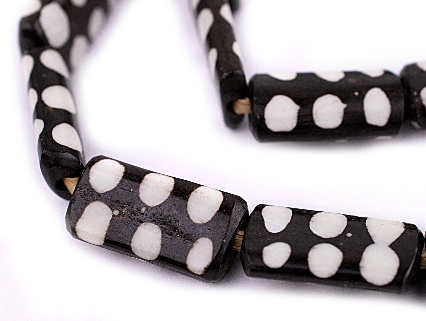 TheBeadChest Polka Dot Batik Bone Beads (Rectangular) | Michaels