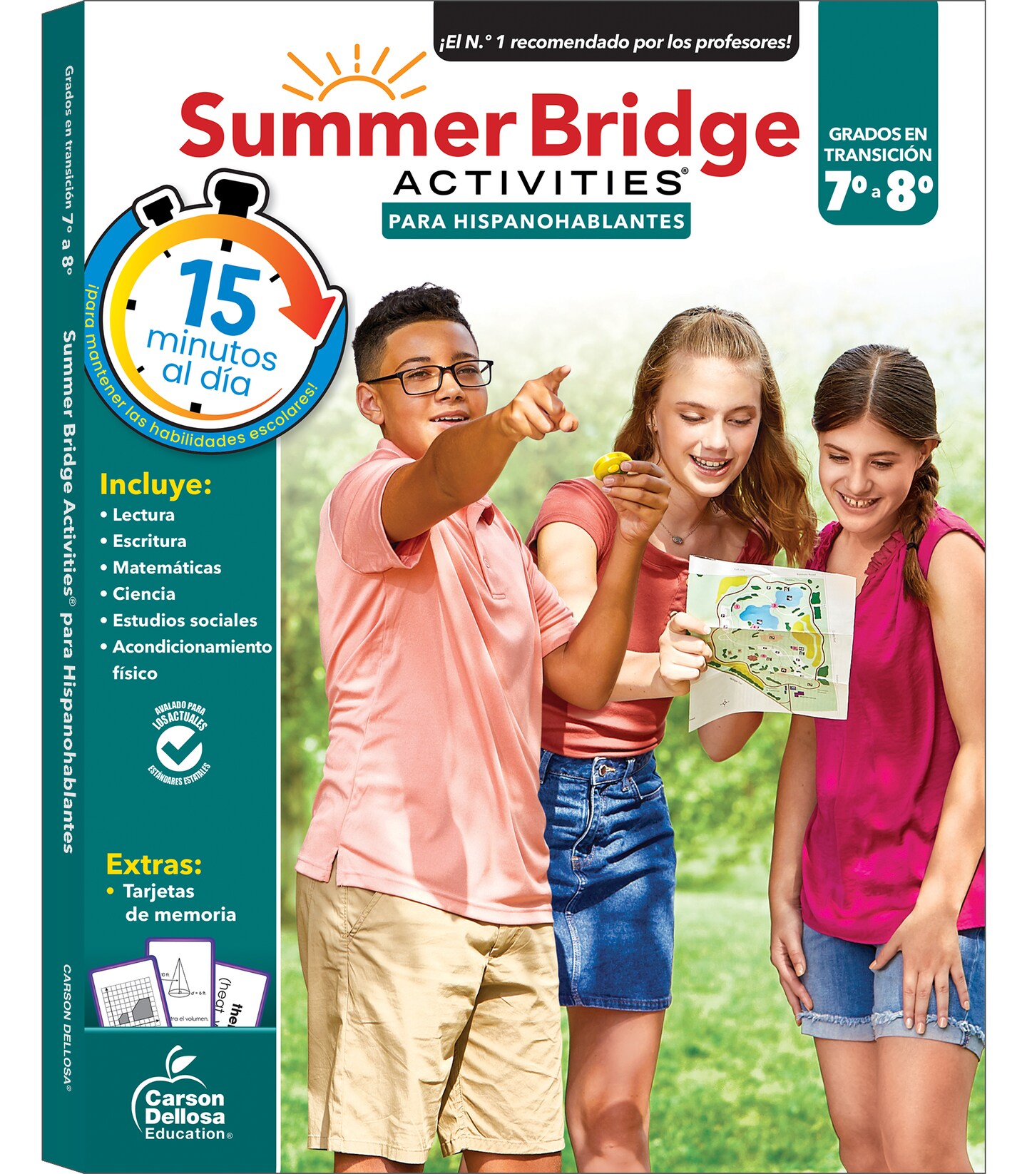 Summer Bridge Activities Spanish 7th to 8th Grade Workbooks All ...