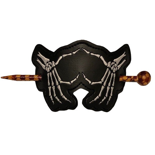 Skeleton Hands Bun Cover Hair Slider with Chopstick | MakerPlace by ...