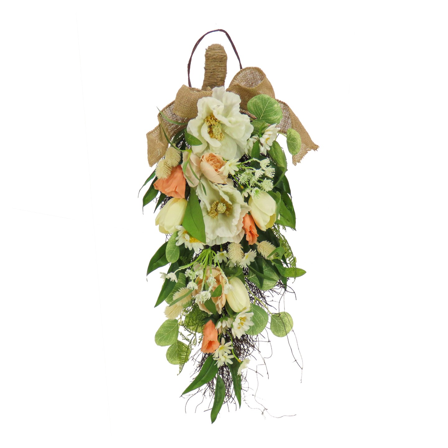26" Tulips, Poppies, and Buttercups Swag, Color: Pink, Size: 26 in ...