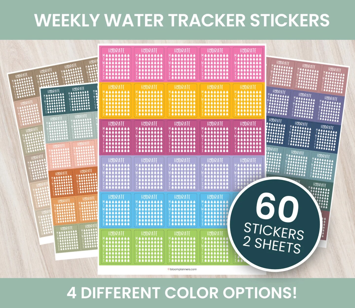 Weekly Water Tracker Stickers | MakerPlace by Michaels