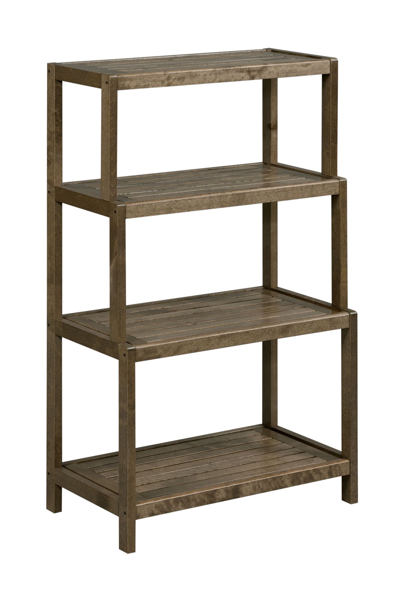 Contemporary Home Living 37" Antique Chestnut Brown 4-Tier Step Back ...