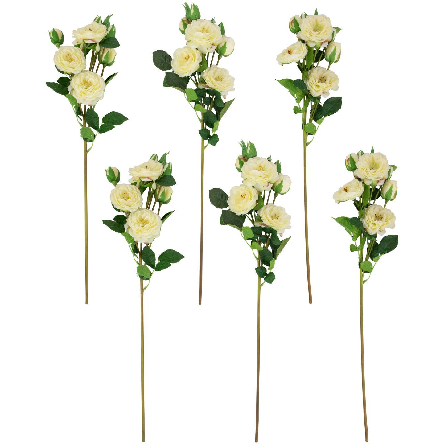 Northlight Real Touch™ White Artificial Camellia Rose Floral Sprays ...