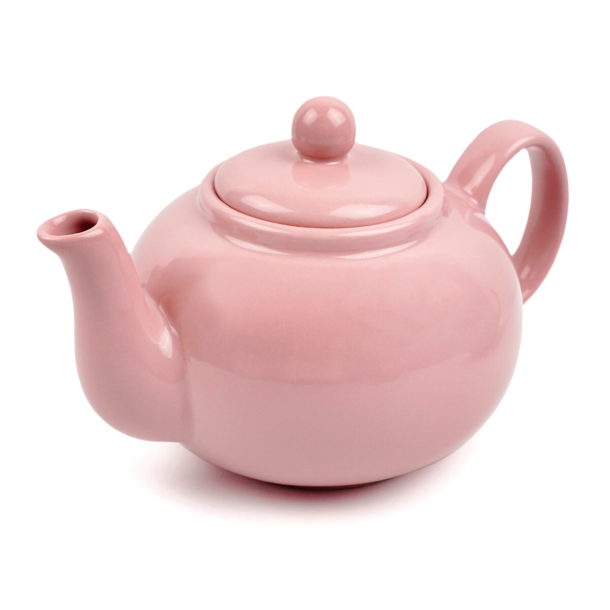 Contemporary Home Living 6" Pink Solid 16 Oz. Stoneware Teapot | Michaels