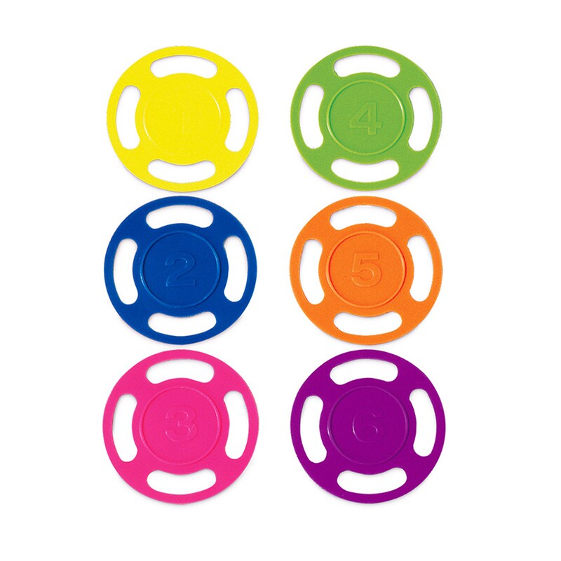 Swim Central Set of 6 Vibrantly Colored Swimming Pool Dive Disks 4 ...
