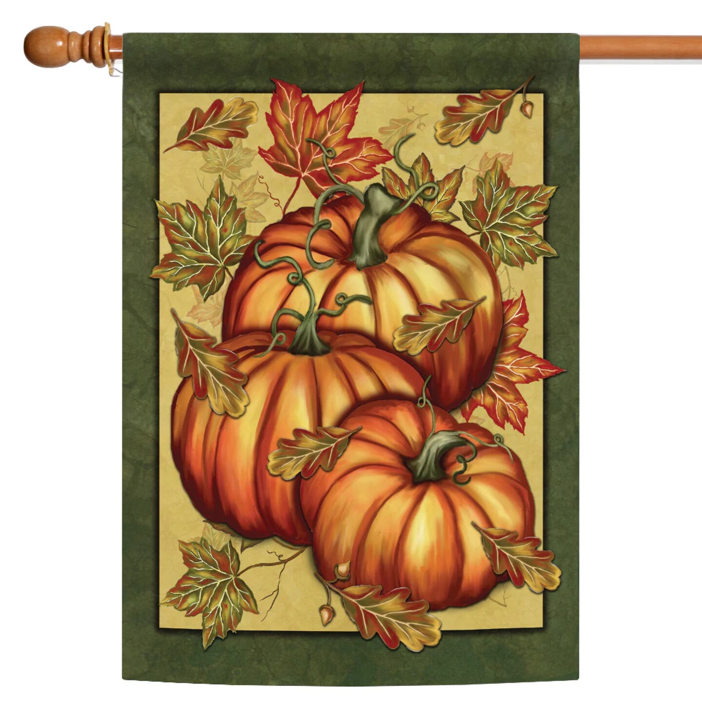 Toland Home Garden Artistic Pumpkin Spice Fall Harvest Outdoor House ...