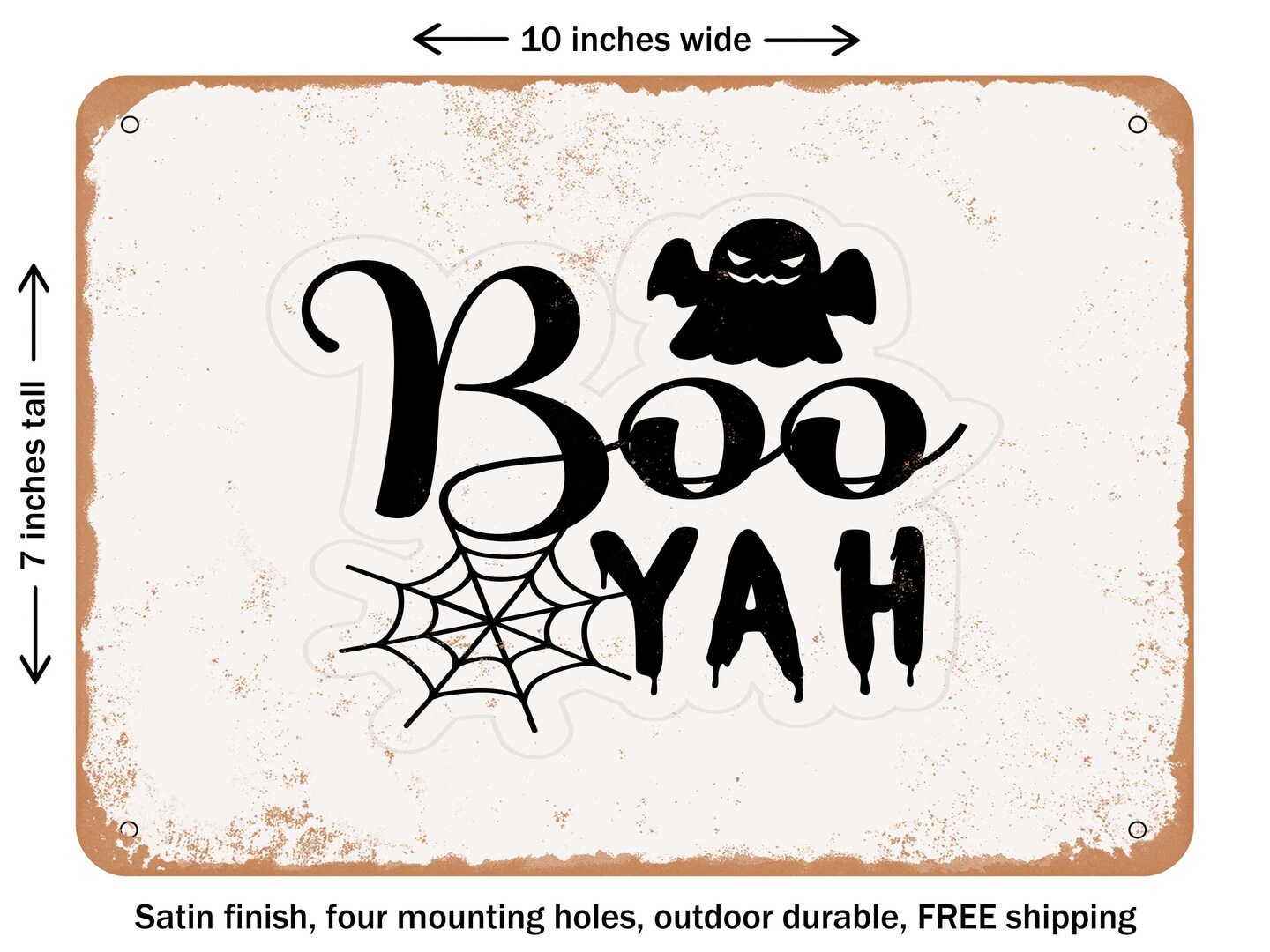 DECORATIVE METAL SIGN - Booyah - 5 - Vintage Rusty Look | Michaels