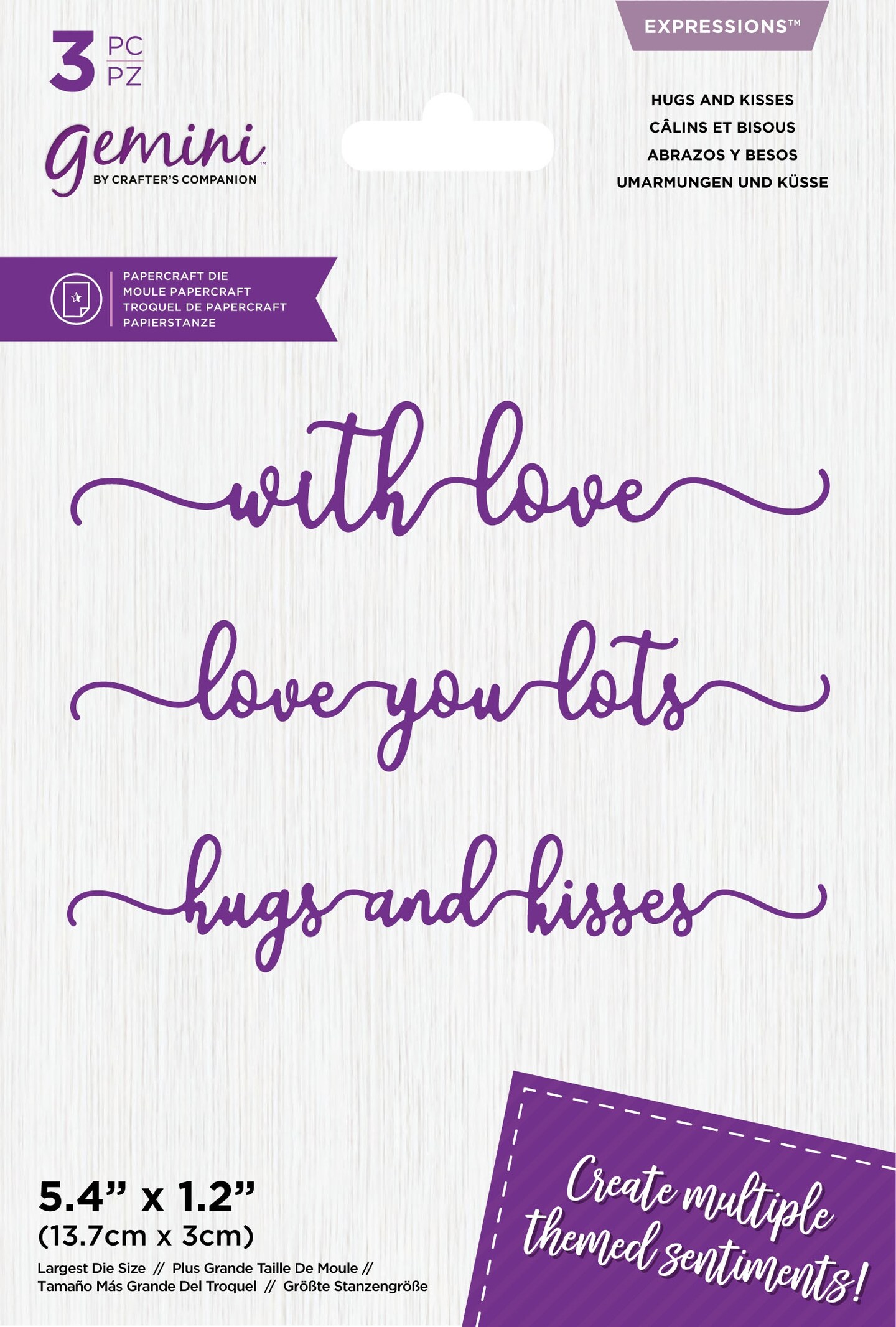 Crafter's Companion Gemini Expressions Dies-Hugs & Kisses | Michaels