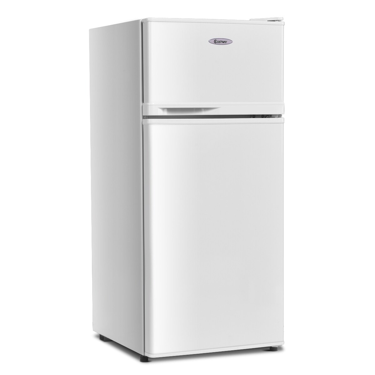 2 Doors Cold-rolled Sheet Compact Refrigerator with 3 Removable Glass ...