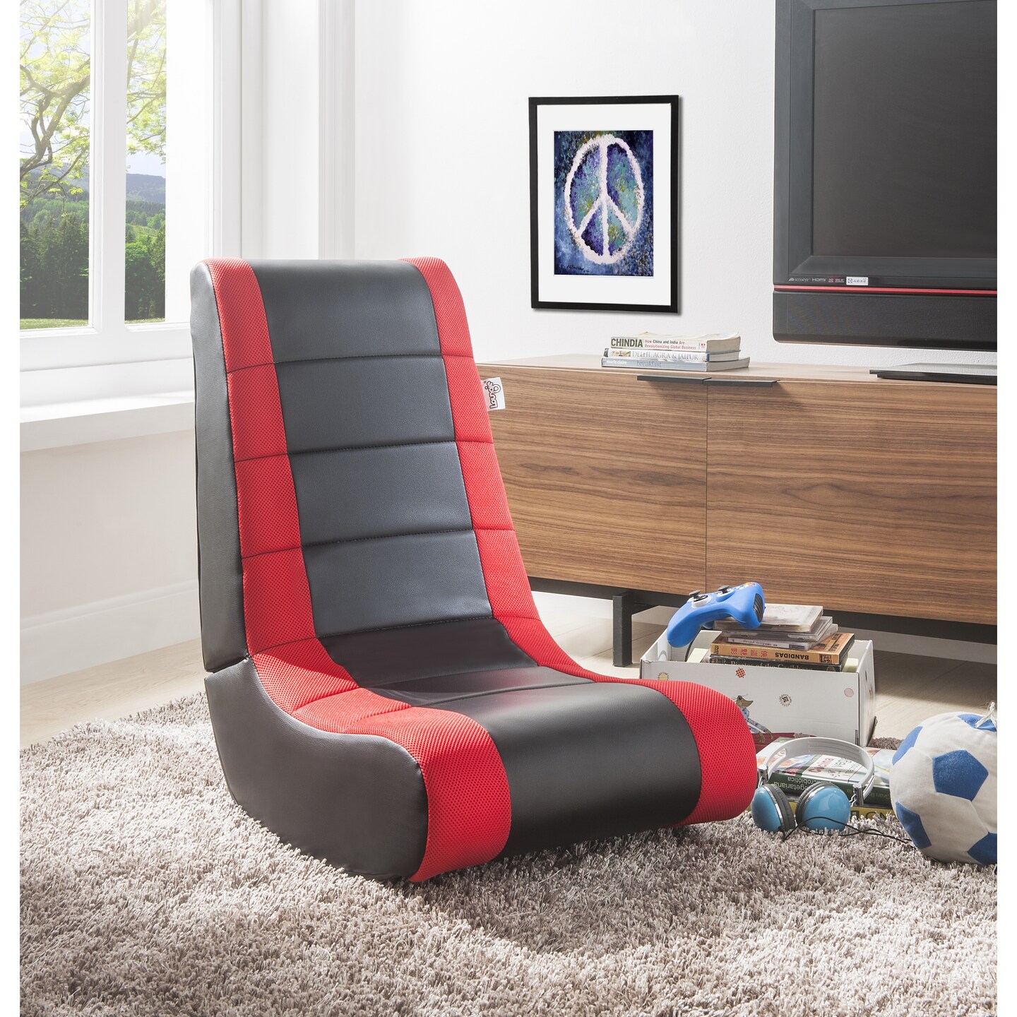 Rockme Video Gaming Rocker Chair For Kids, Teens, Adults, Boys Or Girls ...