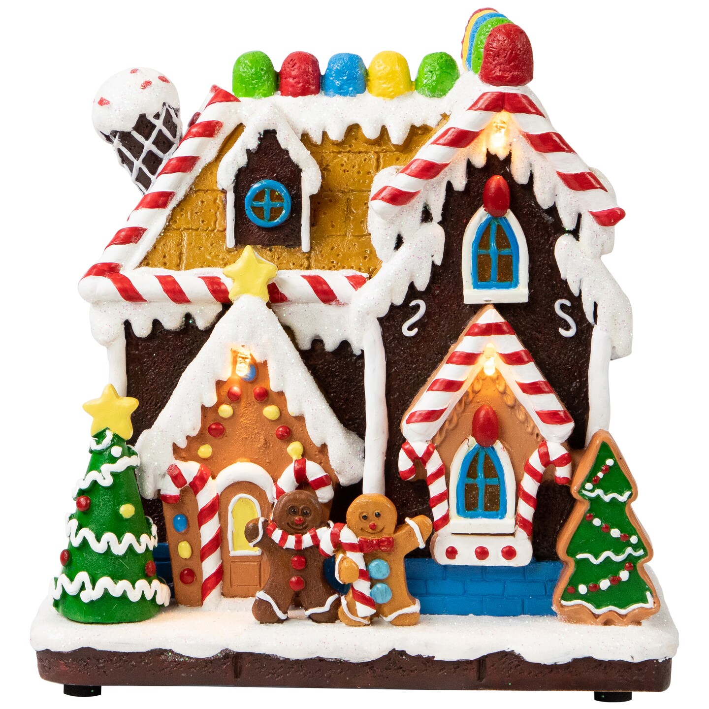 Northlight LED Lighted Gingerbread Christmas Candy House Village ...