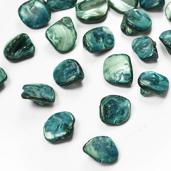 6 Packs of Tinted Shell Chunk Blue 2/8" Strand | Michaels