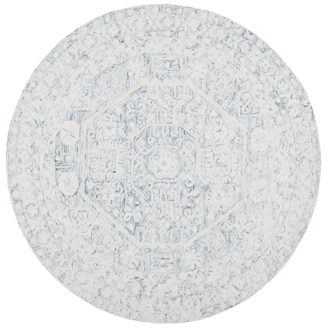 Safavieh Micro-Loop Mlp524H Handmade Charcoal /Ivory Rug Transitional ...