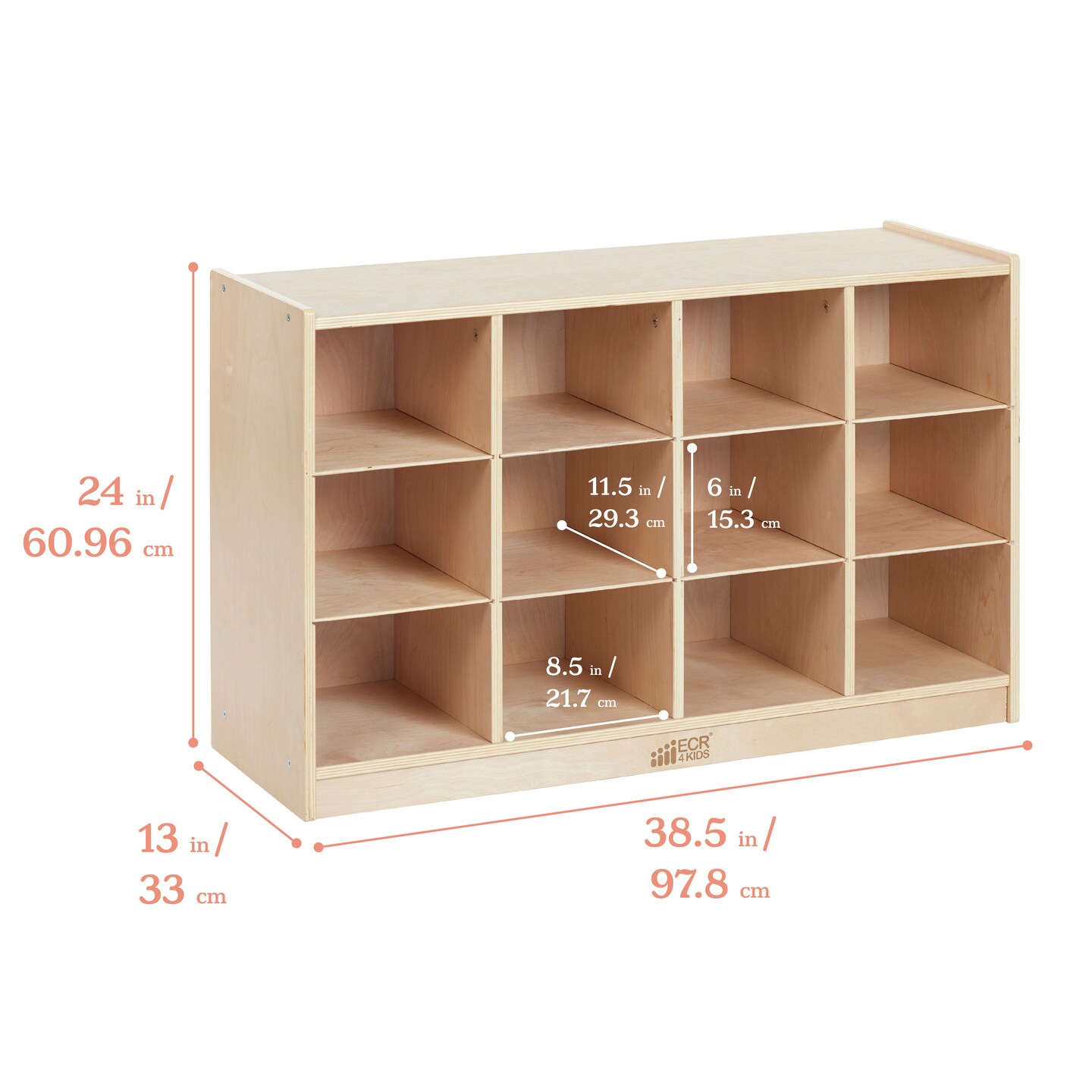 12 Cubby Mobile Tray Storage Cabinet, 3x4, Classroom Furniture | Michaels