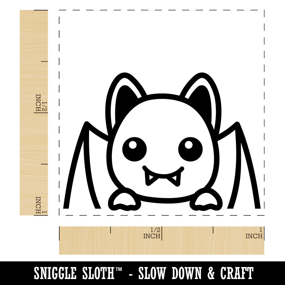 Peeking Bat Halloween Self-Inking Rubber Stamp Ink Stamper | Michaels