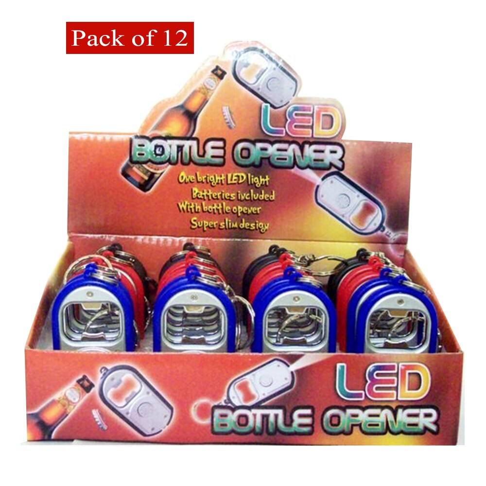 LED Bottle Opener With Light and Key Chain x 12 | Michaels