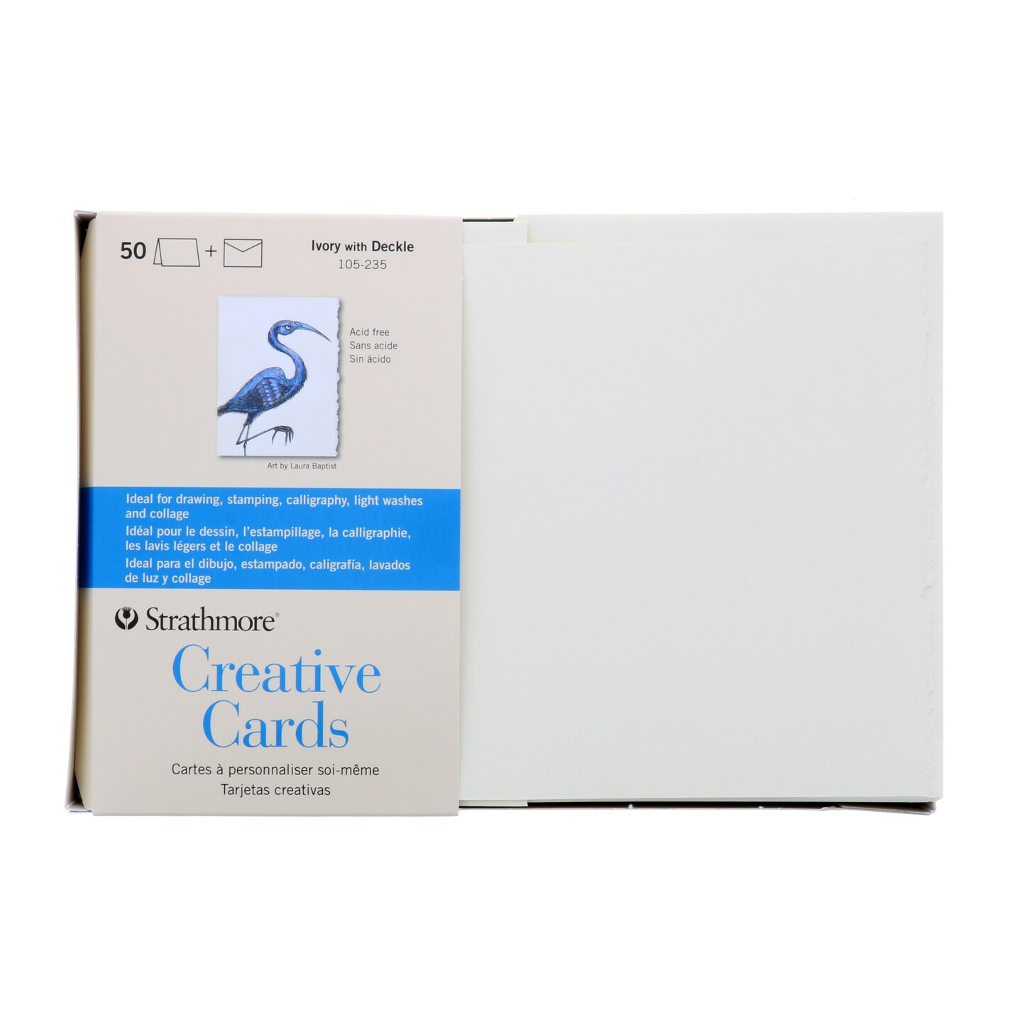 Strathmore - Creative Cards - Full Size - 5" x 6.875" - Ivory with ...
