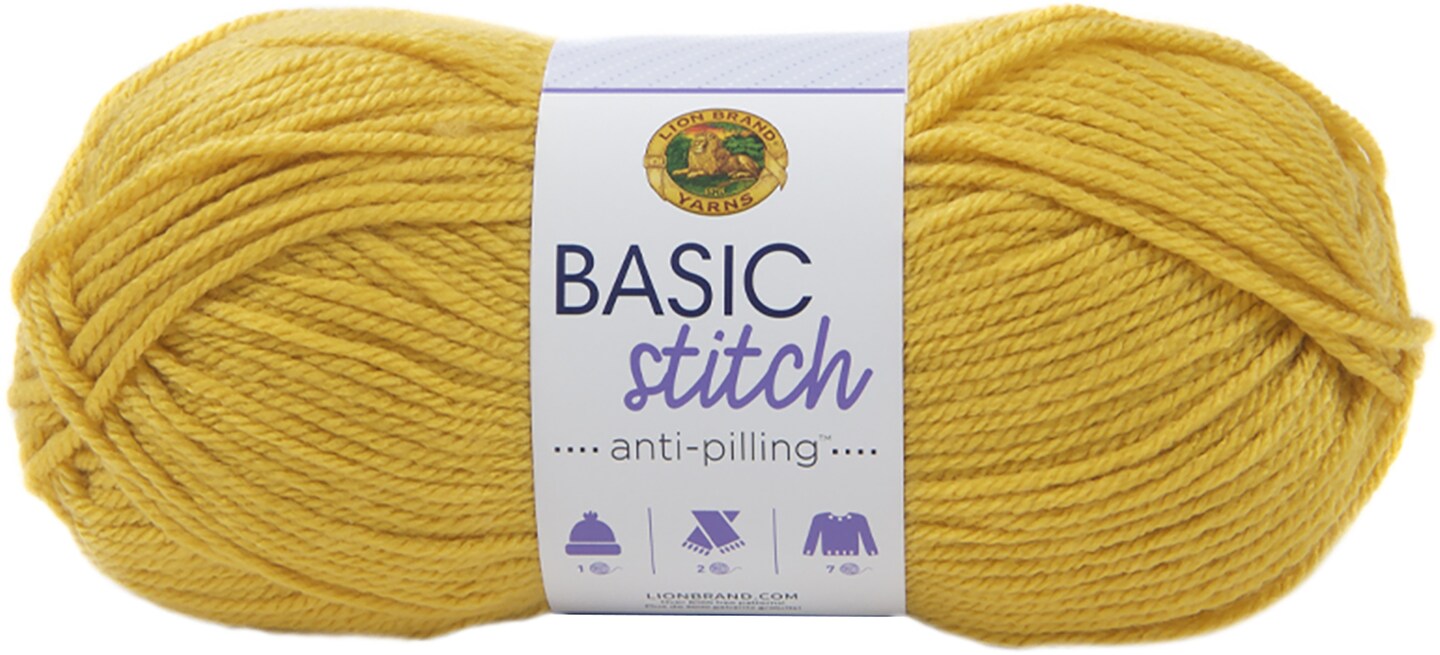 Lion Brand Basic Stitch Anti-Pilling Yarn-Mustard | Michaels