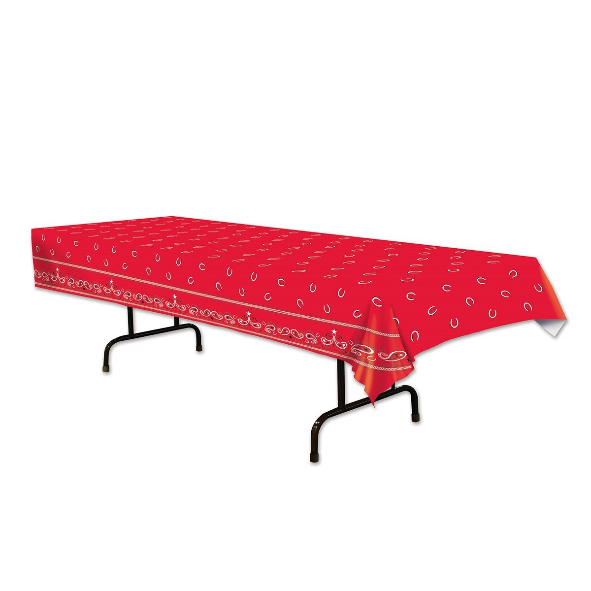 Party Central Club Pack of 12 Red Paisley Western Banquet Party Table ...