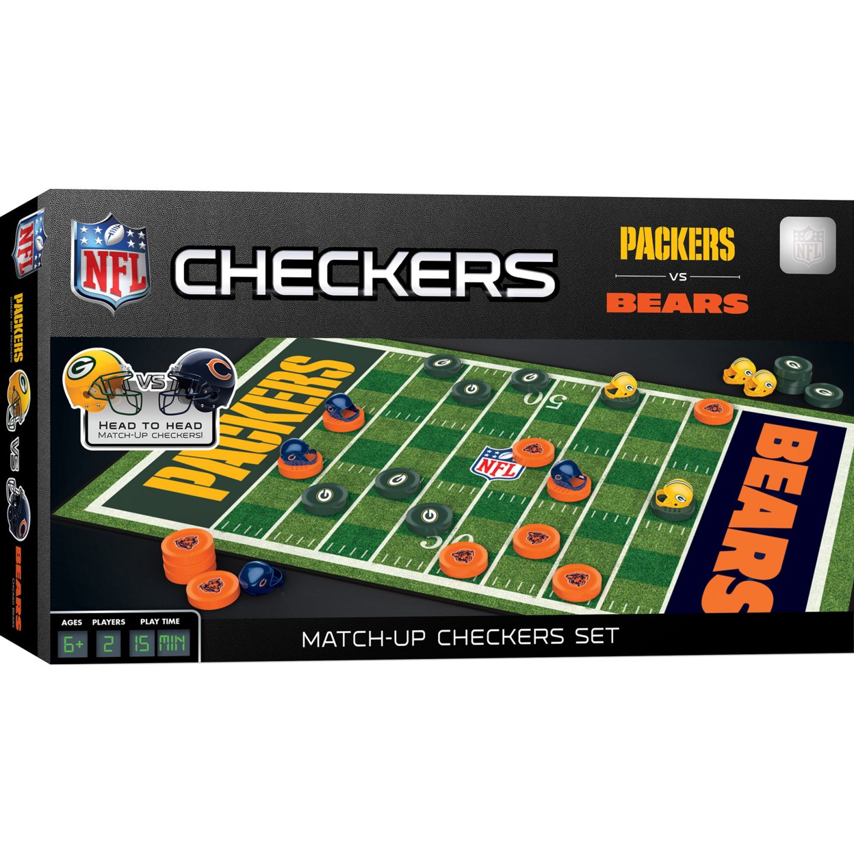 Masterpieces Officially licensed NFL League-NFL Checkers Board Game for ...