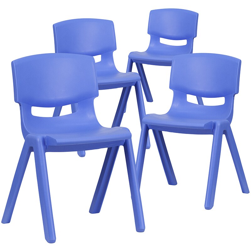 Flash Furniture 4PK Blue Plastic Stack Chair | Michaels