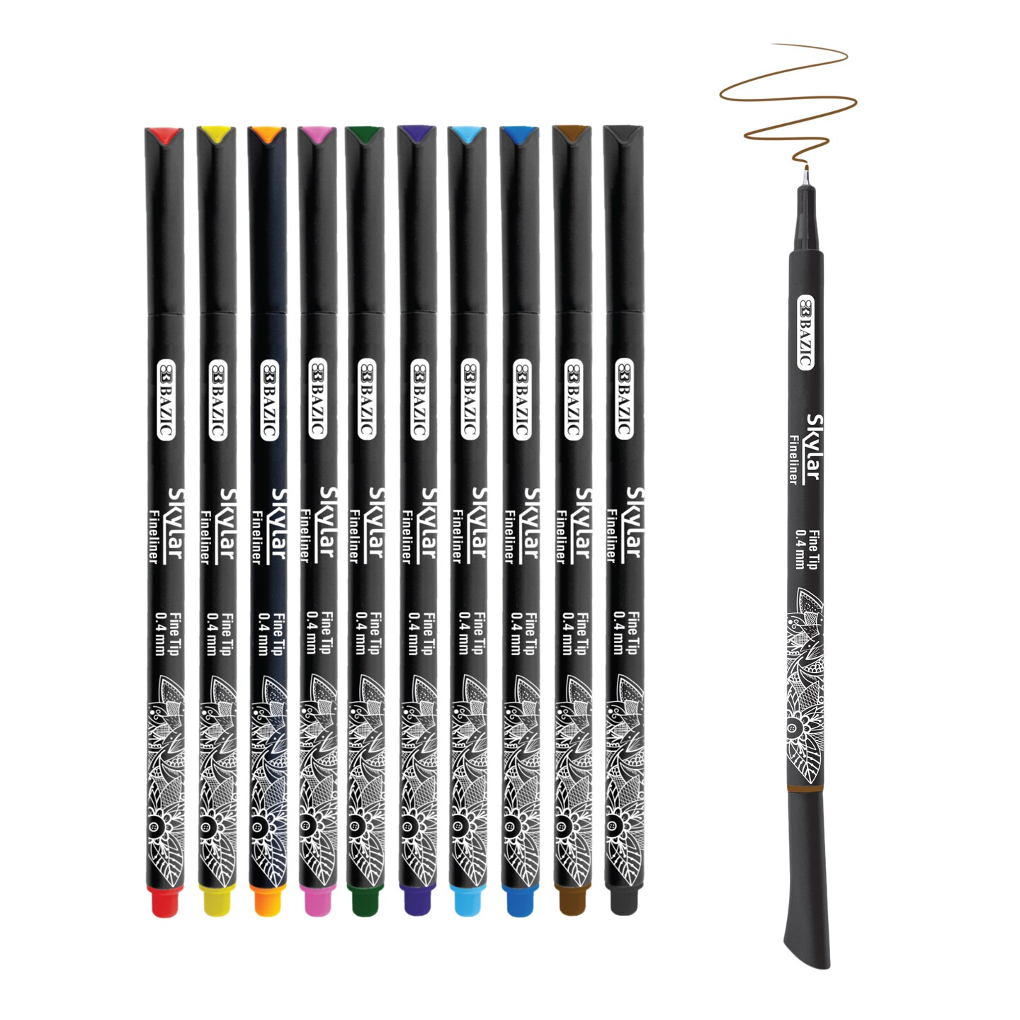 BAZIC Skylar 0.4 mm 10 Color Fineliner Pen | Michaels