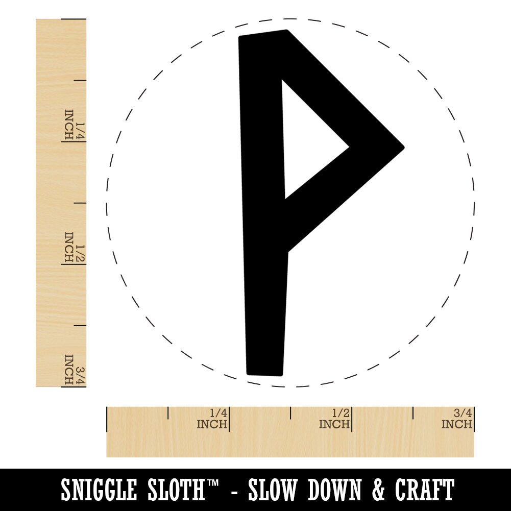 Norse Viking Dwarven Rune Letter W Rubber Stamp for Stamping Crafting ...