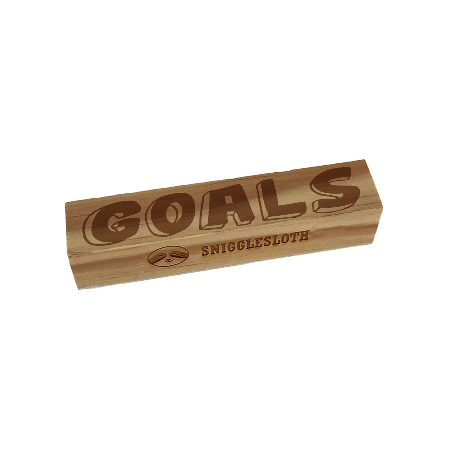 Goals Text Header Rectangle Rubber Stamp for Stamping Crafting | Michaels