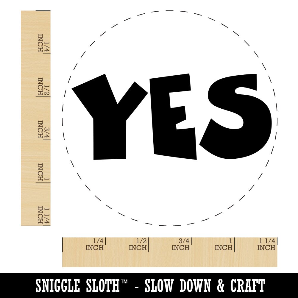 Yes Text Rubber Stamp for Stamping Crafting Planners | Michaels