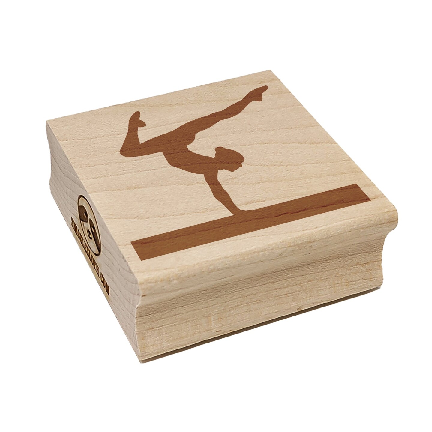 Balance Beam Artistic Gymnastics Square Rubber Stamp for Stamping ...